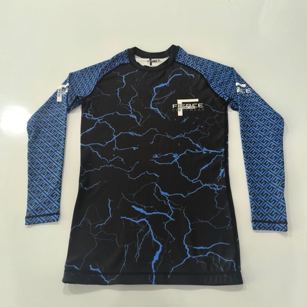 Adults Lightning range Long sleeved rash guard – Fierce Fightwear